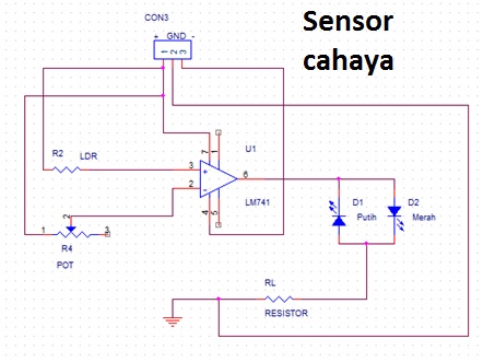 Membuat Sensor Cahaya Sederhana dengan LM741 & LDR ~ Ilmu Elektromedik