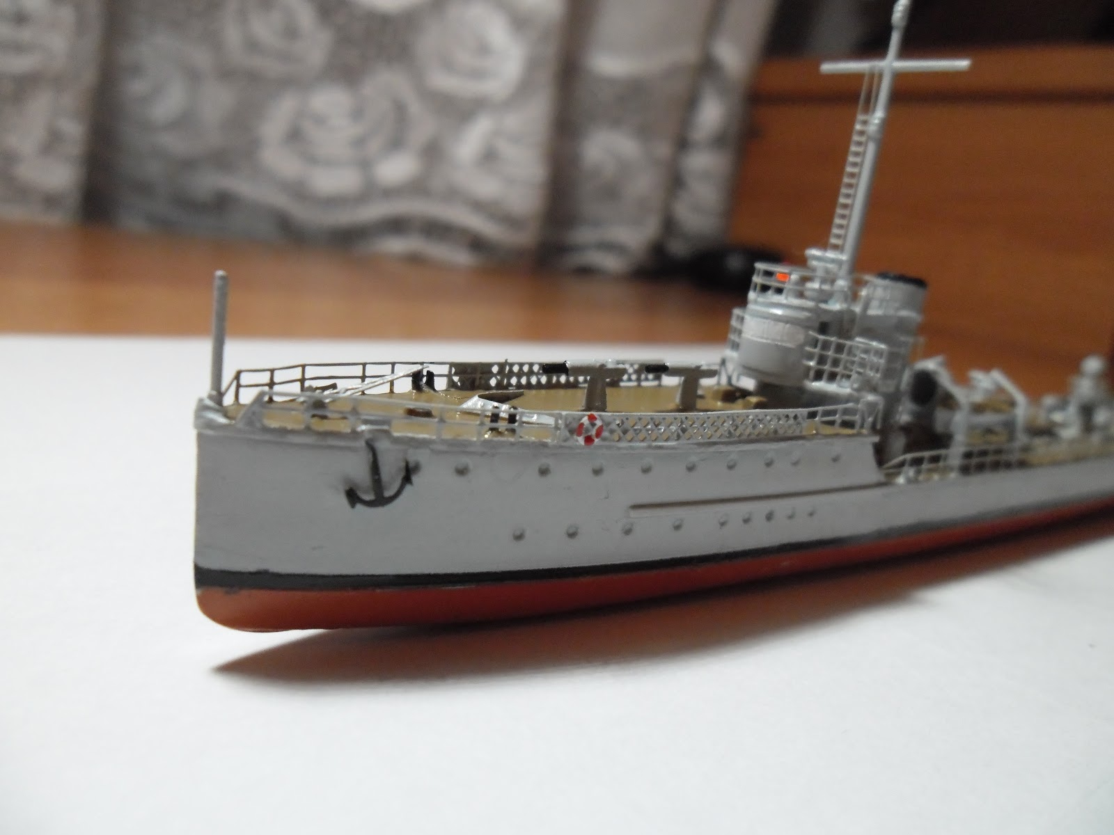 Modelarstwo okrętowe: ORP Mazur - Malowanie blaszek - część 2