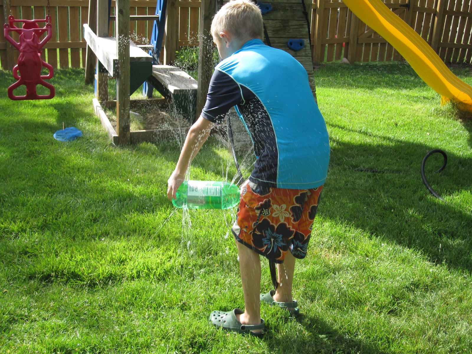 Nearly Natural Nicole: Fun With Our Homemade Sprinkler