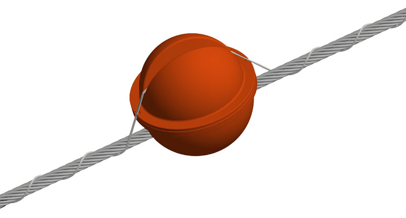 Transmission Line Overview: Warning Sphere without Metal Annexes for ...