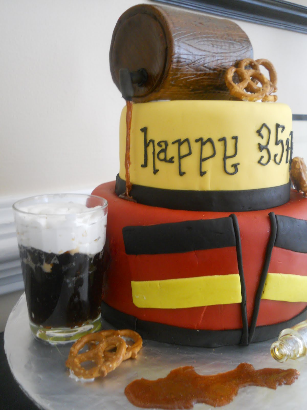 The Happy Caker: German/Beer Themed Cake