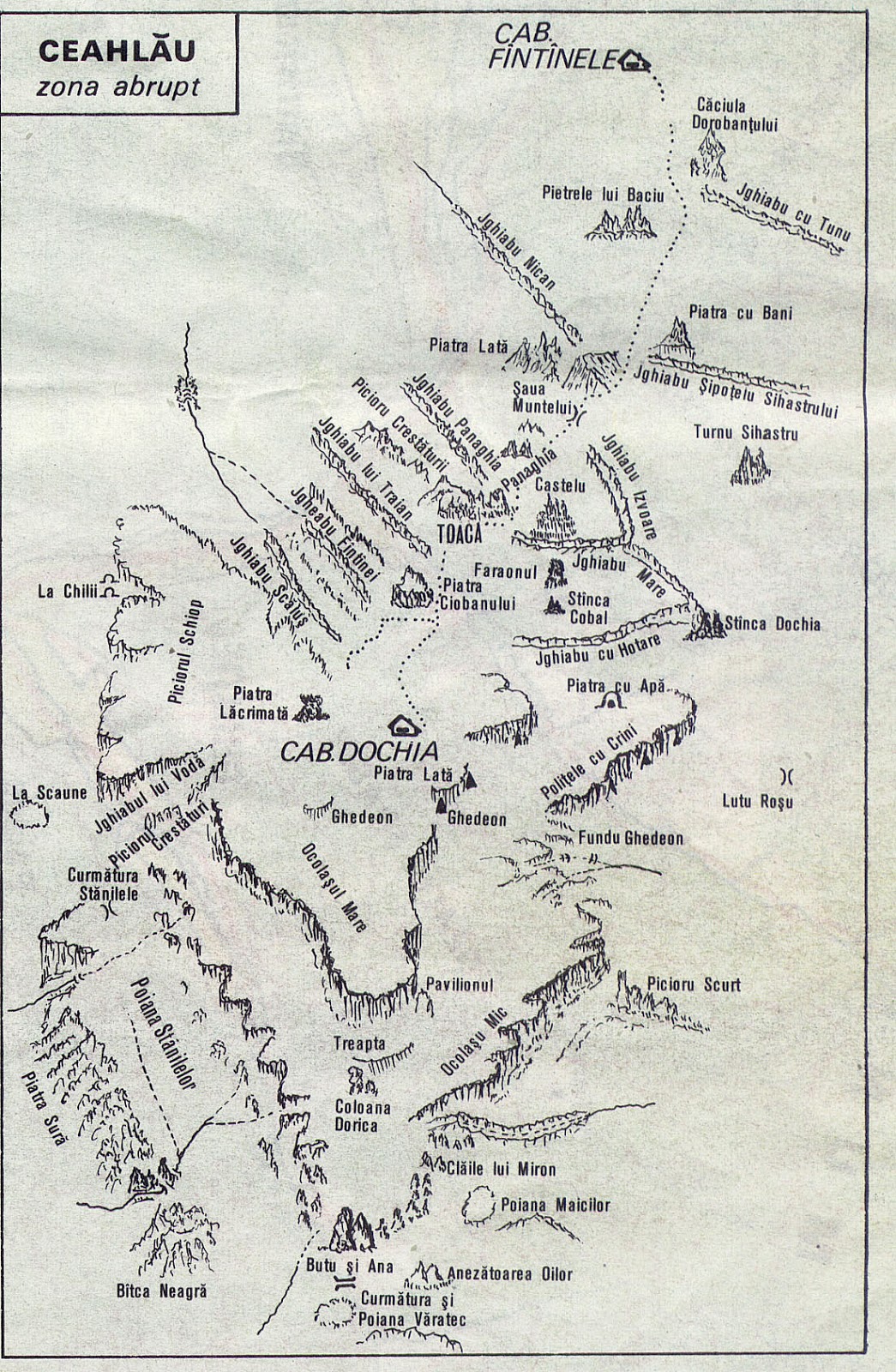 Harta Trasee Montane: Harti turistice trasee montane Romania