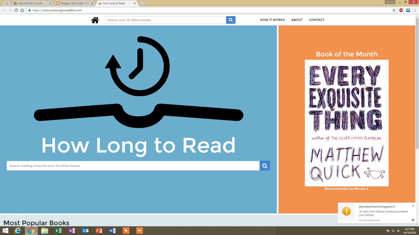 Calculate how much time your book will take?