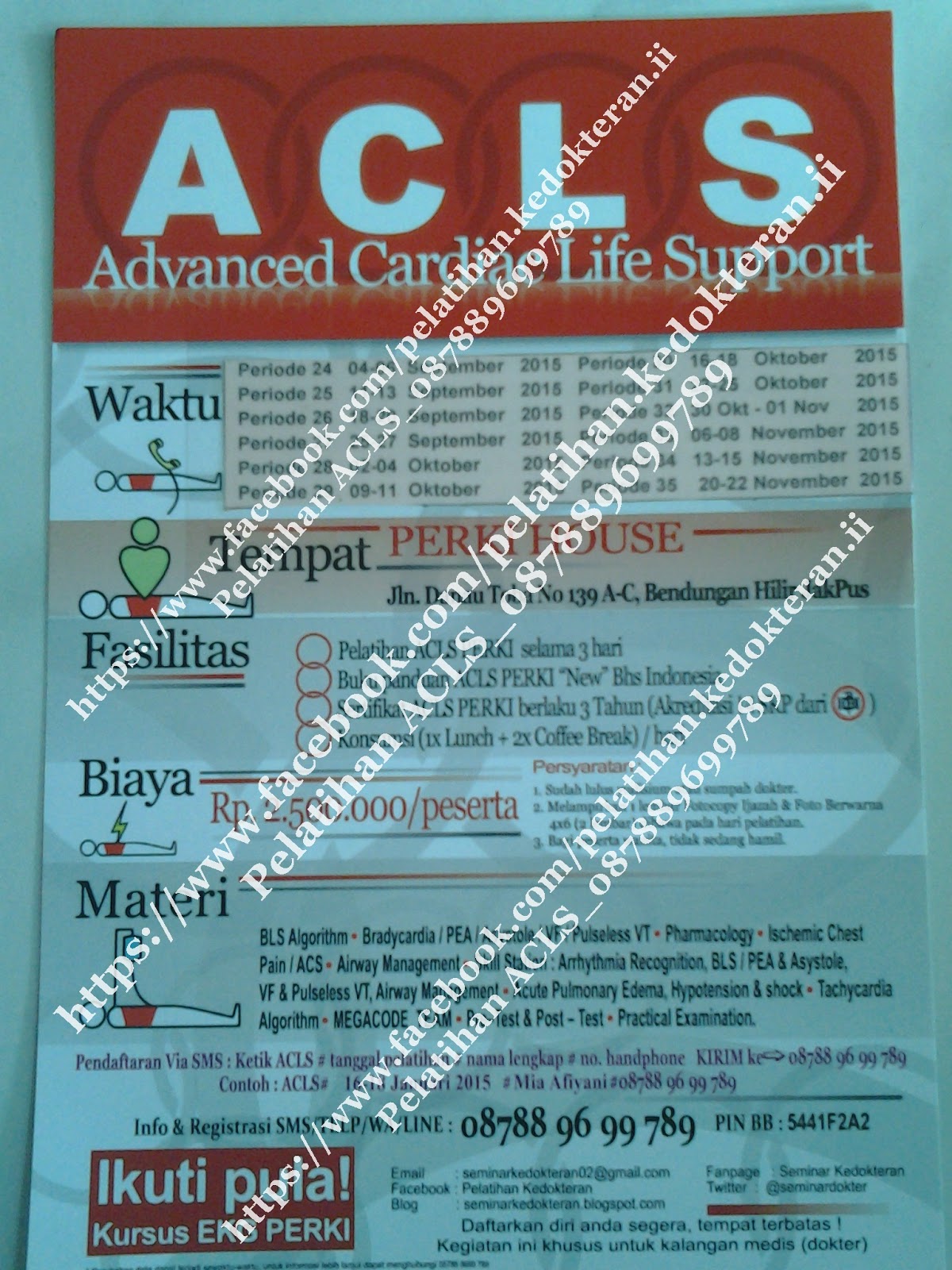 Kursus dan Seminar Kedokteran: Pelatihan ACLS PERKI Jakarta Tahun 2016