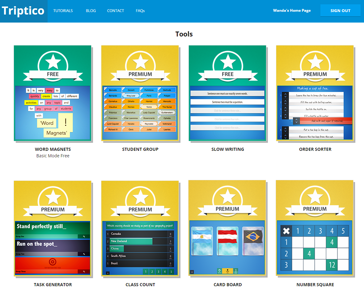 Using ICT in ELT with Wanda : [Tool Introduction] Triptico