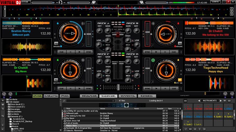DESCARGA Skin VirtualDJ Groove DEX 4 Decks | MUSICA PARA DJ