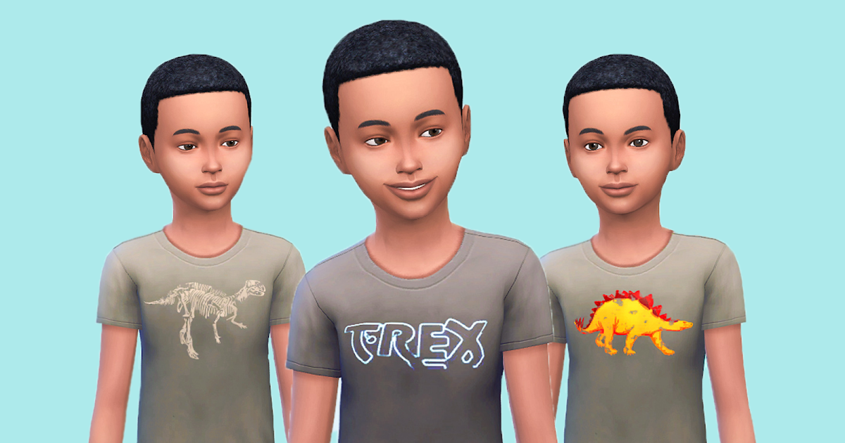 Dinosaur Children's T-Shirt's | Free CC - Subject Sims