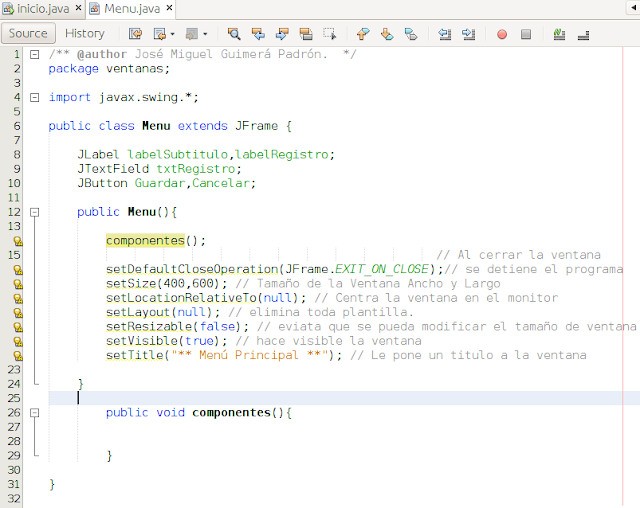 TutorialesJosem: Como Crear Ventana Java manualmente facilmente y sin ...