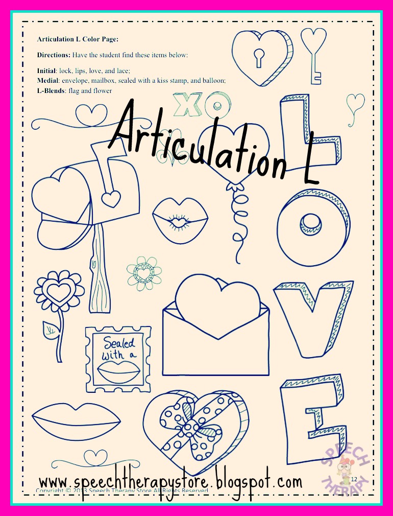 Speech Therapy: Valentine's Day Language & Articulation Bundle