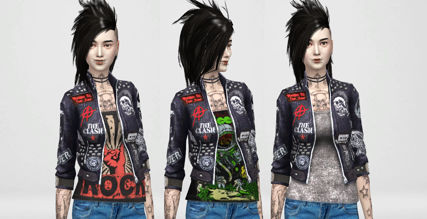 Sims 4 - Rock Jacket - Lanti Sims