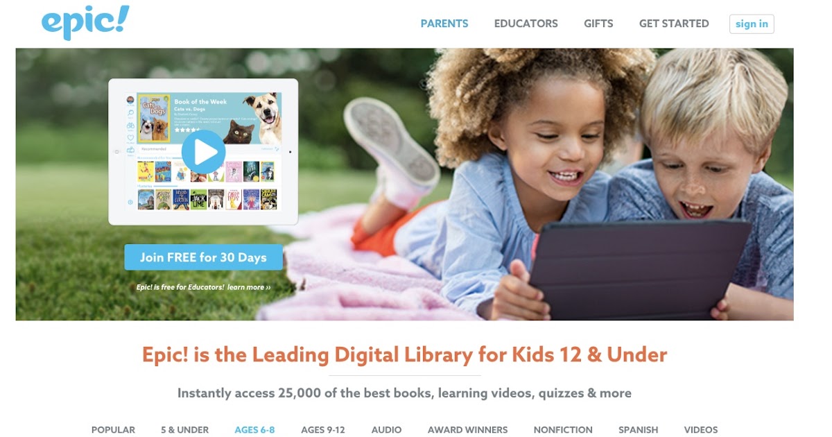 Epic! Books, a Teachers Vast Library of Books | Teaching Under The Sun