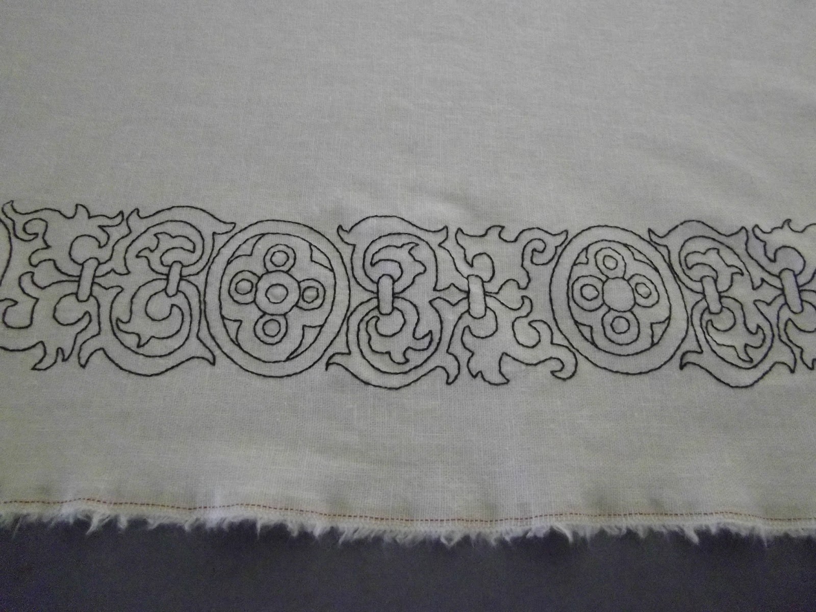 Broider Me 'Bethan: High-necked Partlet Silk Embroidered Panel