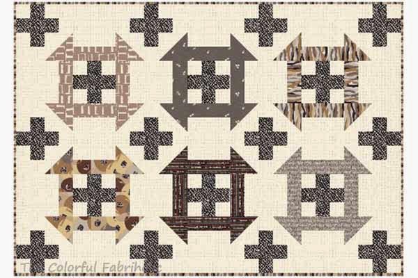 The Colorful Fabriholic: PLUS DASH Pattern