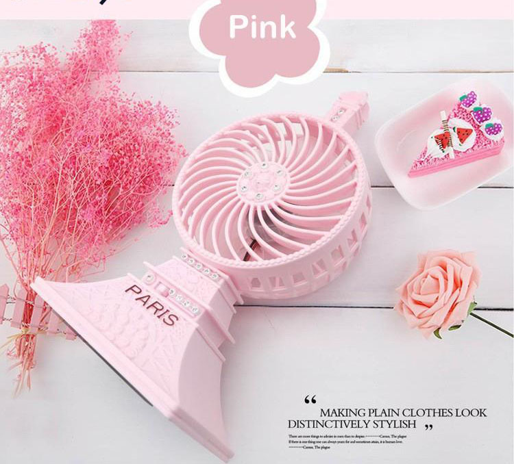 Heaven Shop bd: USB Paris Tower Fan |Small Rechargeable Cute Pocket ...