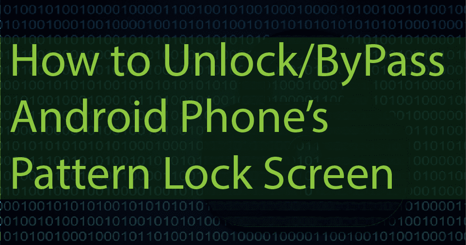 How to Unlock Pattern Lock or Password In Android Smartphone? ~ The ...