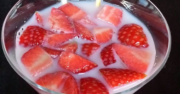 Recetas de Casa Noelia: Fresas con leche