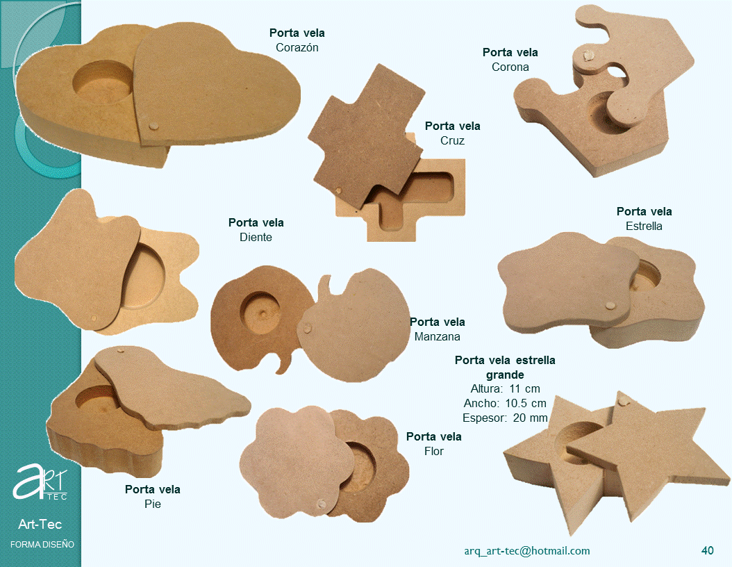 Recuerdo de Madera MDF