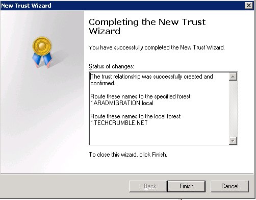 Create Windows Trust between two domains | TechCrumble