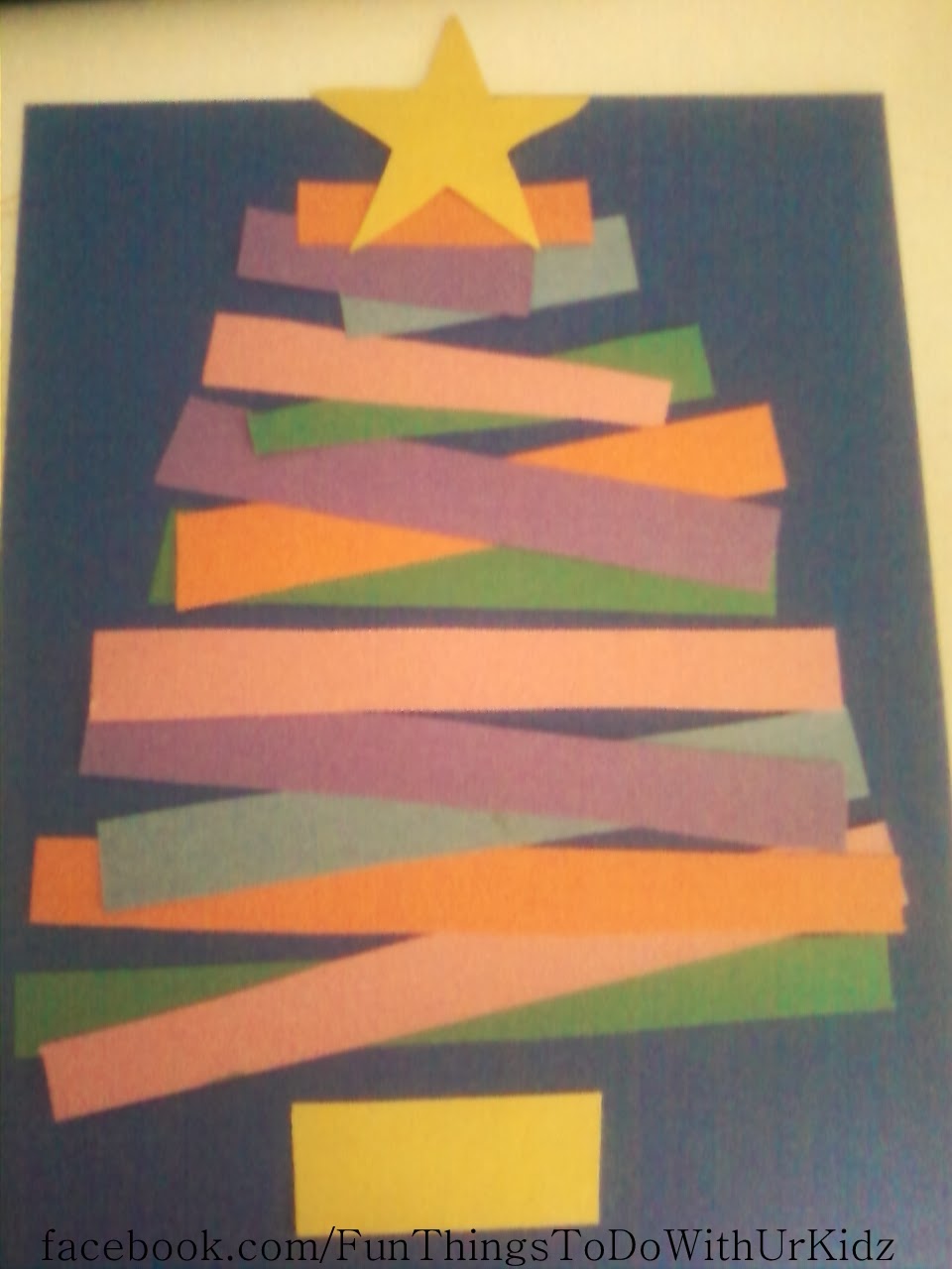 construction paper tree
