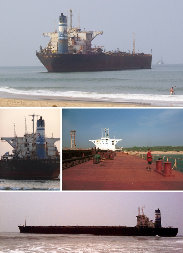 kapa-kapal besar lama yang terbiar di seluruh dunia