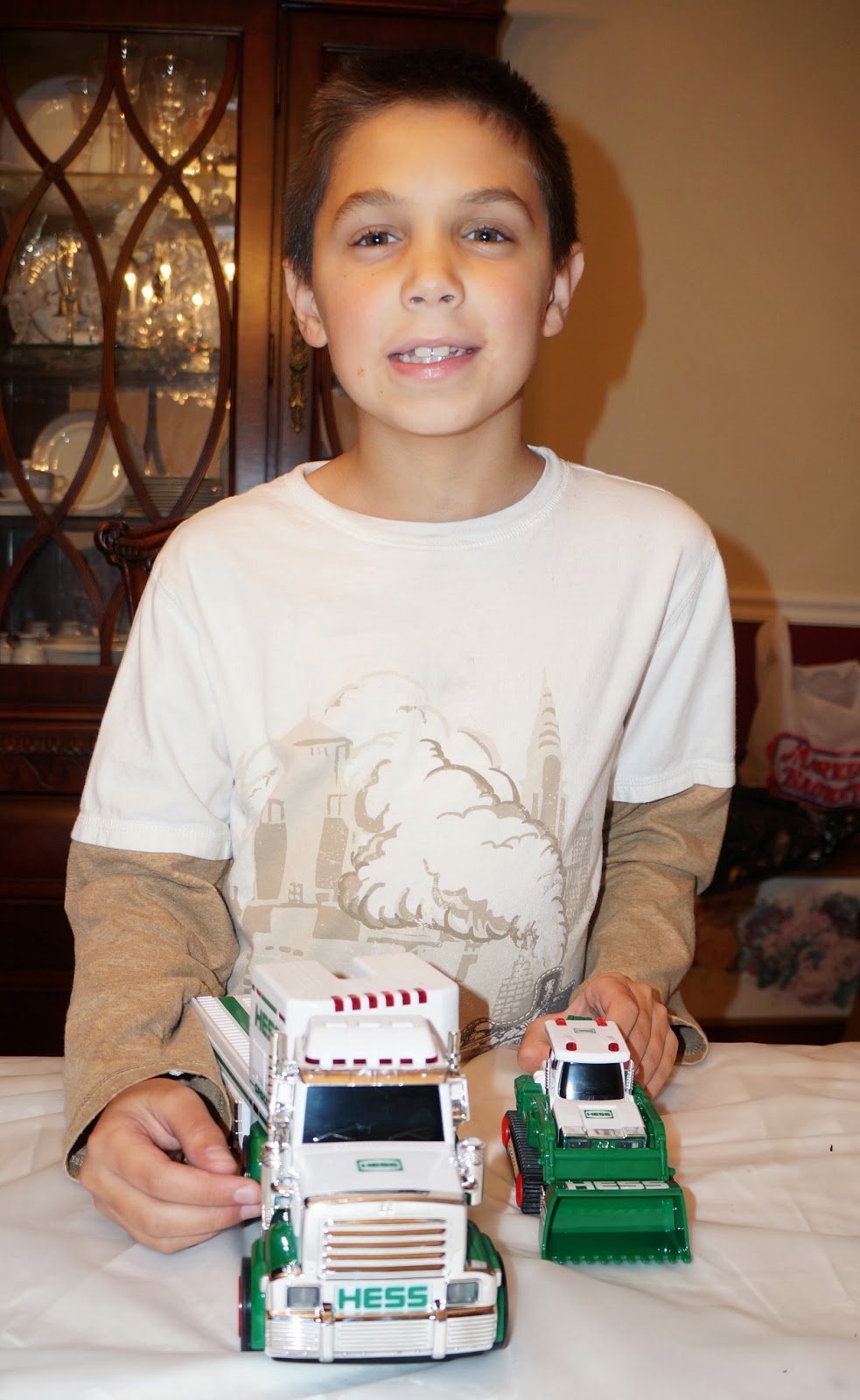 Evan and Lauren's Cool Blog: 11/21/13: Hess Toy Truck and Tractor 2013