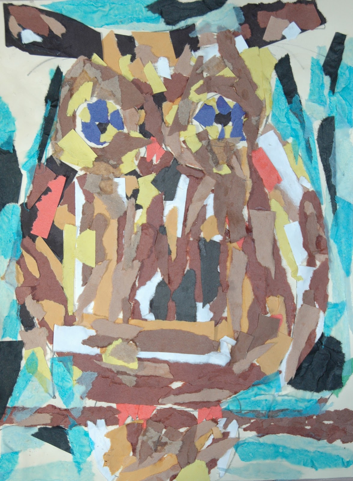 Art Every Way: 4th Grade Collage Owls