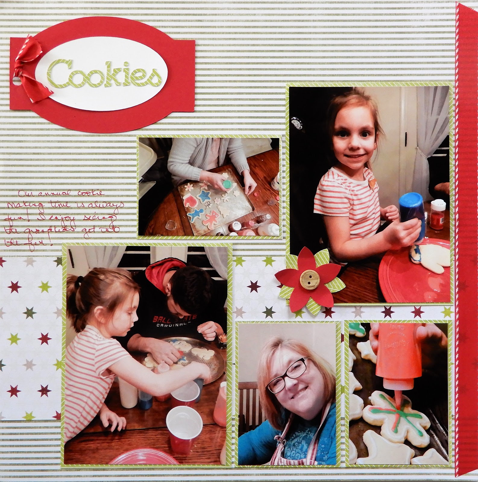 Random Memories: Two Page Scrapbook Layout - "Cookies"