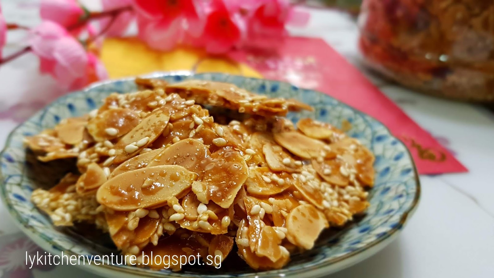 LY's Kitchen Ventures: Sesame Almond Florentine
