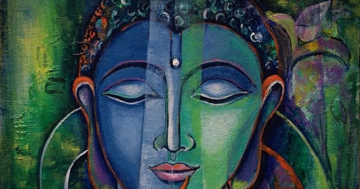 Suchitra Shetty, the Artist: Buddha paintings, acrylic on canvas, May ...