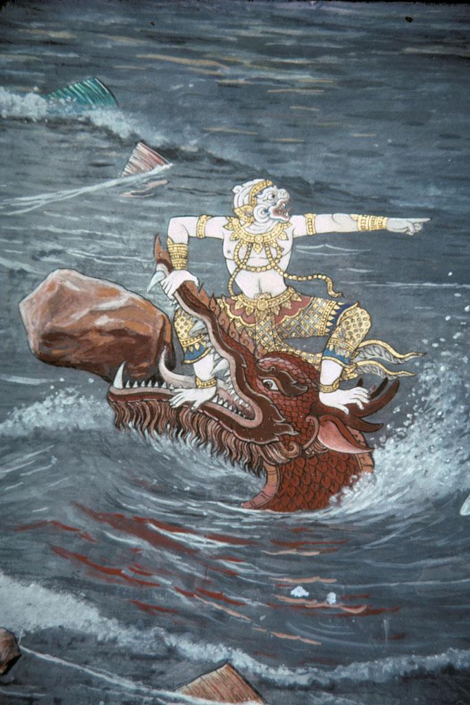 Indian Epics: Images and PDE Epics: Image: Hanuman and the Sea Demon