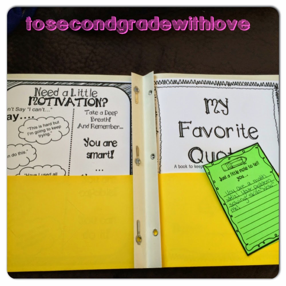 To Learning, With Love: Motivational Folders