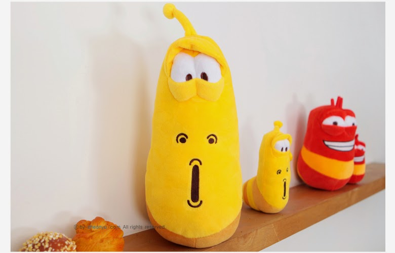 Korea Animation Larva Official Goods Medium Plush Toy Character Doll 13 ...