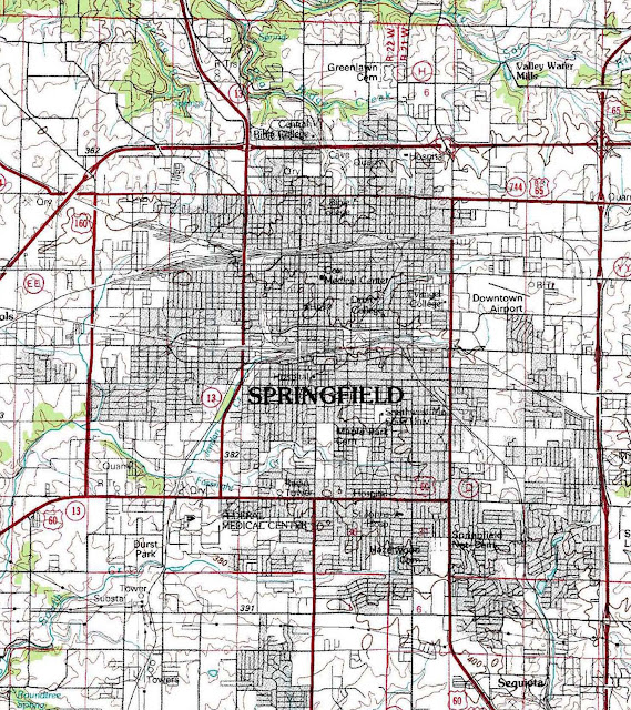 Central High Development: Topography Map