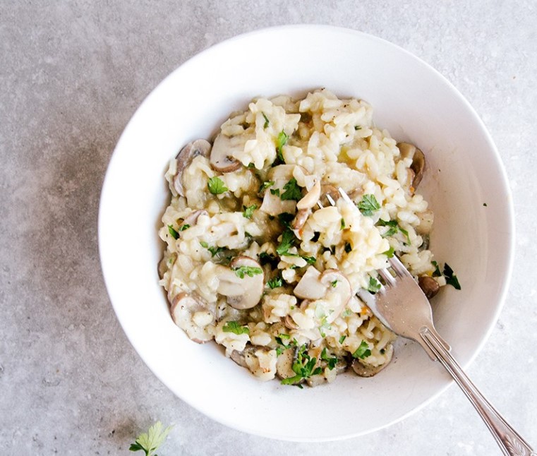 Creamy Mushroom Risotto - Easy Kraft Recipes - angrygeorgian