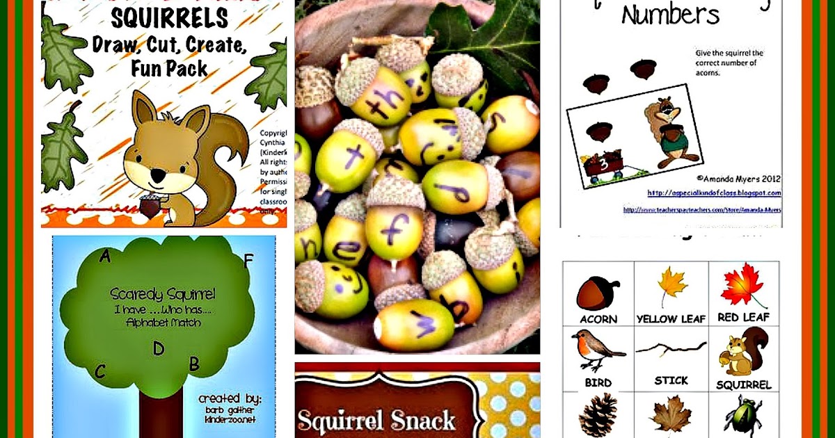 Kindergarten: Holding Hands and Sticking Together: SQUIRRELS!