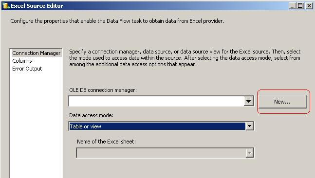 SSIS: EXCEL SOURCE TO EXCEL TARGET