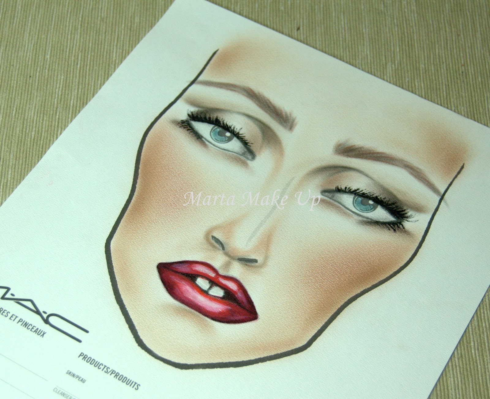 MARTA MAKE UP: Face Charts