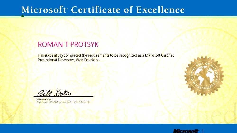 Microsoft Certified Professional