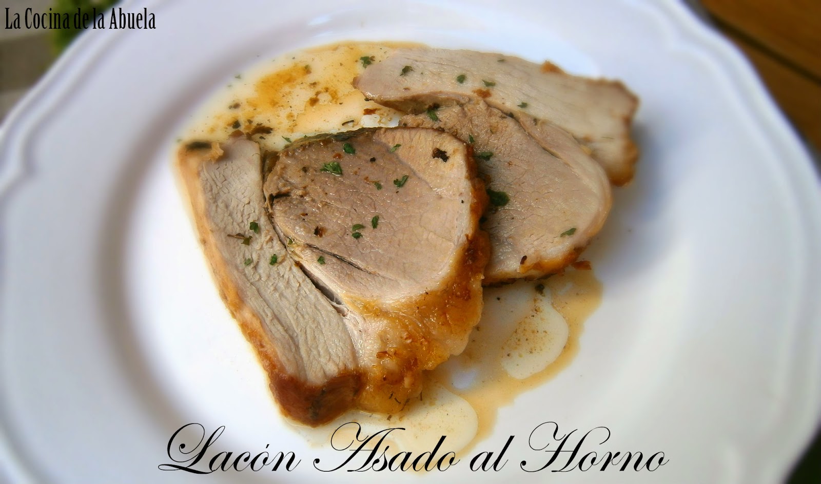 Lacón Asado, casero y al horno.