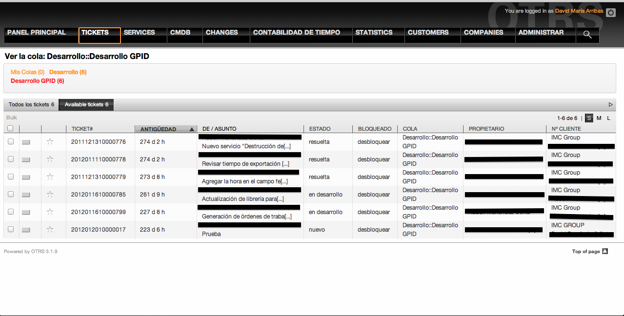 Techies from the cradle: Customizing OTRS list views
