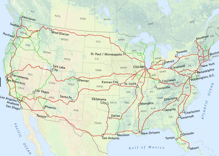 PlanningNews.blogspotcom: Amtrak Map - Interactive
