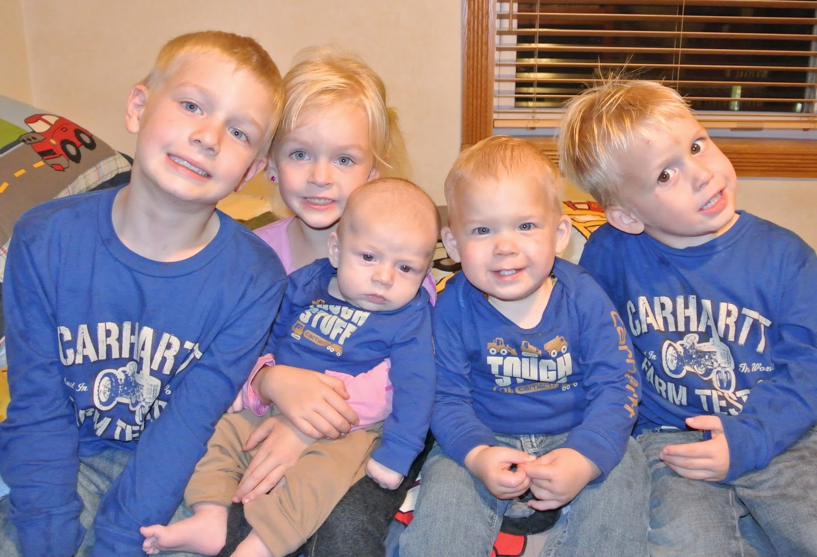 The Frey Family: 4 boys and 1 girl