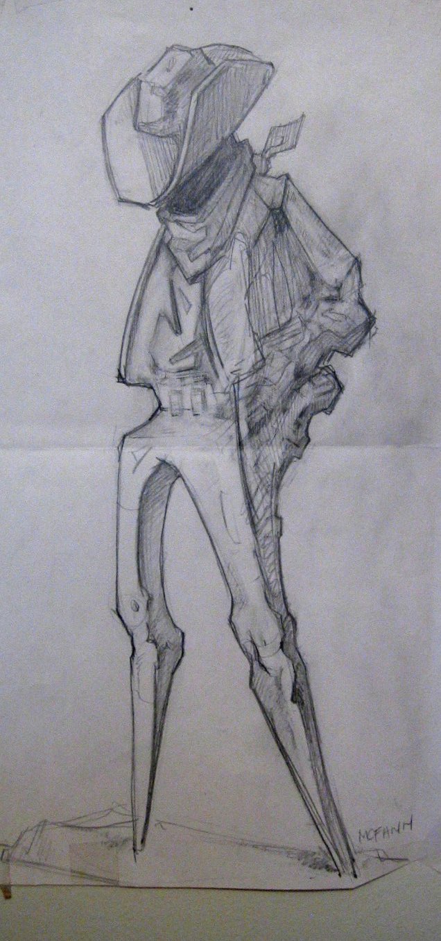 Garret's Drawing A Day Blog: sculpture project drawings