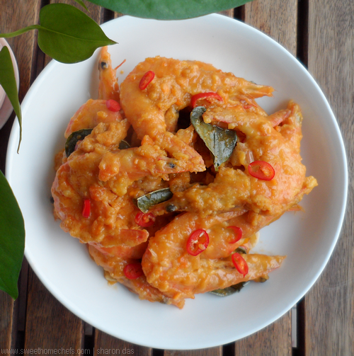 Sweet Home-Chefs: Prawns With Creamy Salted Egg Yolks Sauce