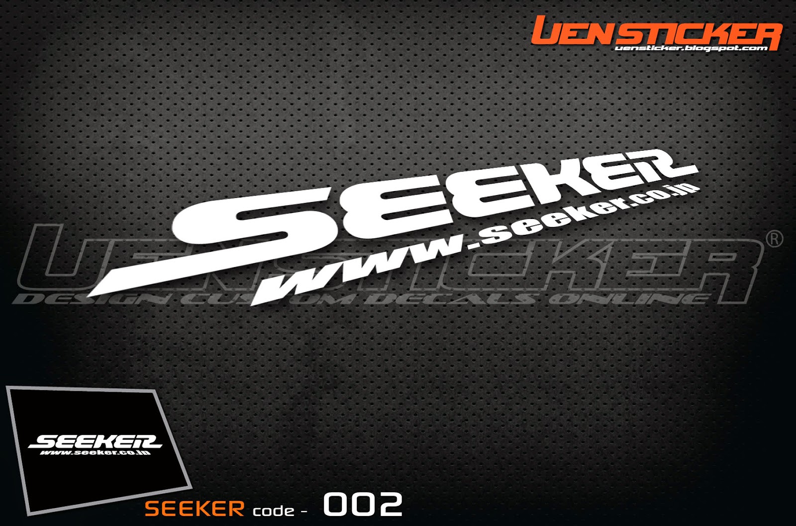 UEN STICKER - Design Custom Decals Online: SEEKER