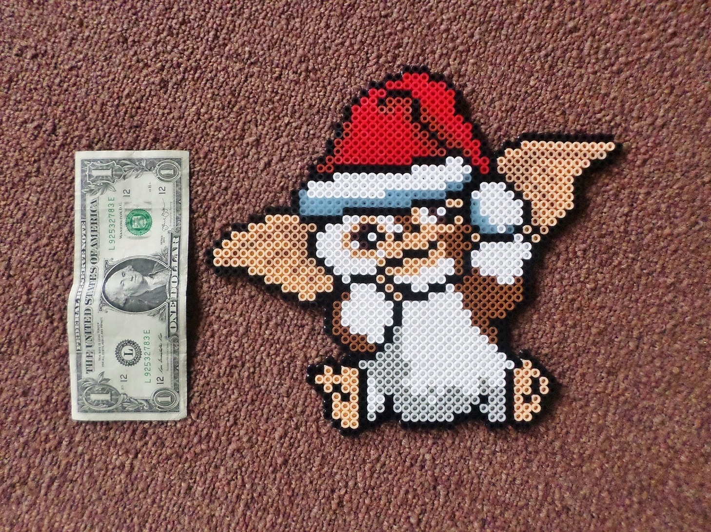 Long Black Fingers : Gizmo (Gremlins) Perler Bead