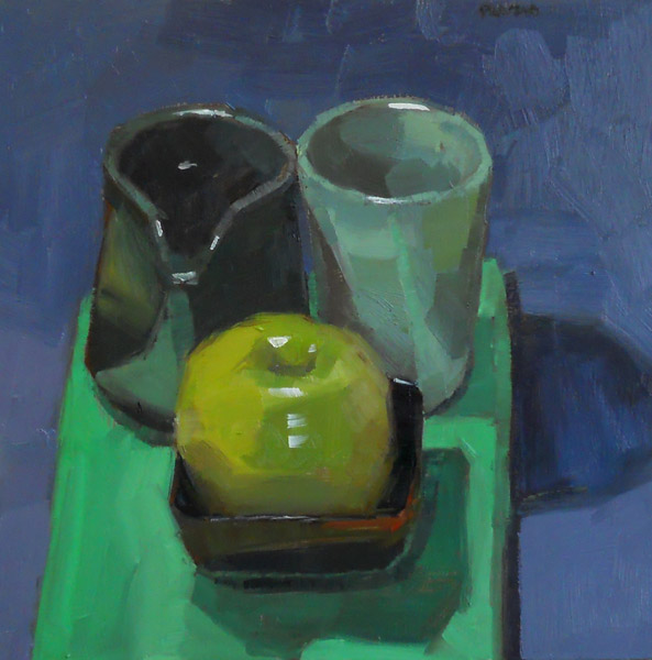 Jean Townsend's Daily Painting: Blue Green Still Life