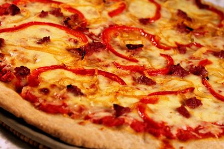 Delightful Nourishment: Turkey Sausage Pizza