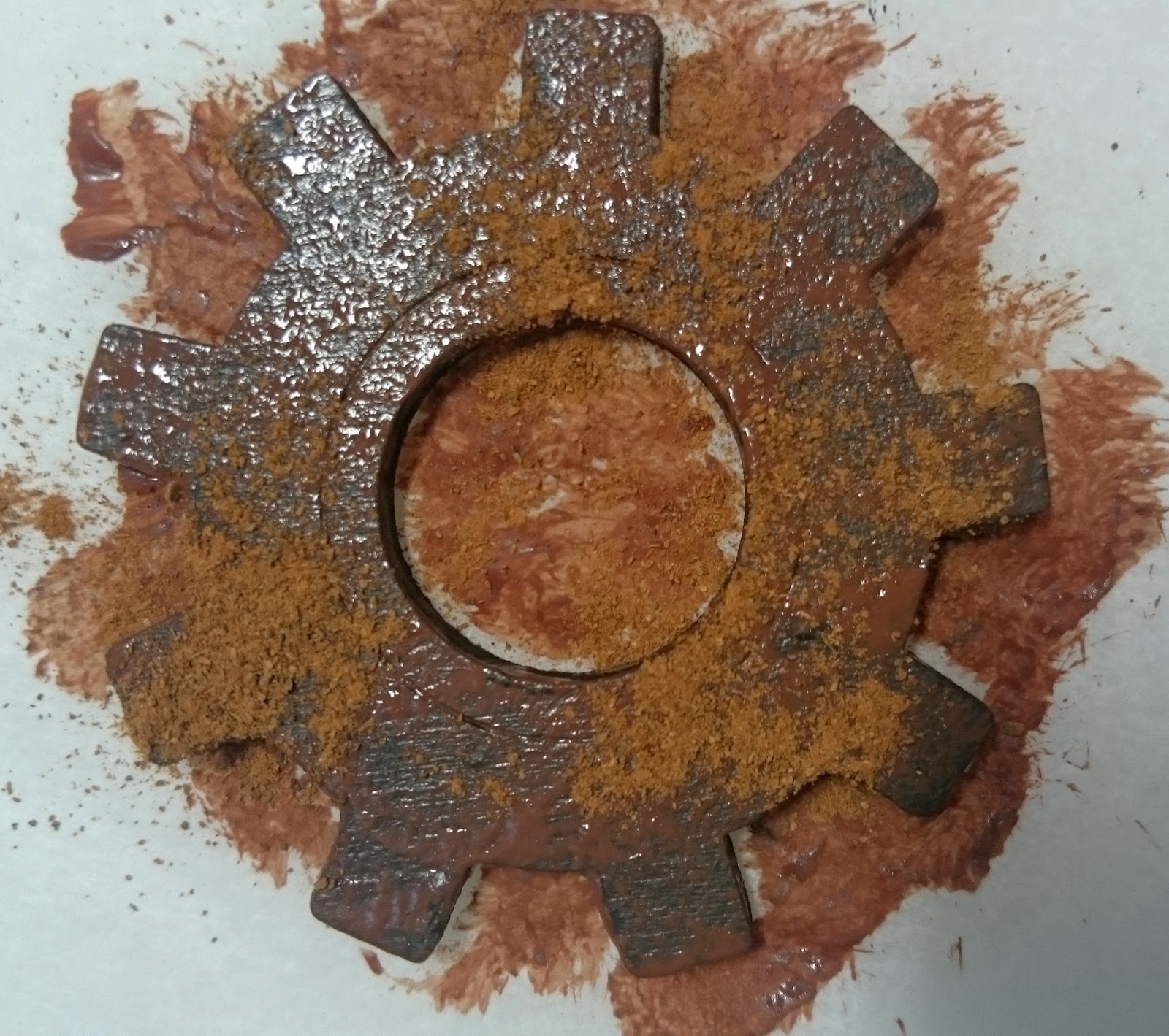 Stamps and Stencils : Faux Rust Technique Tutorial