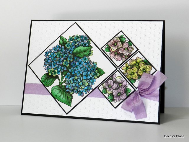 Beccy's Place: Hydrangea Card